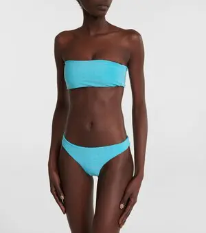Jade Swim All Around Terry Bandeau Bikini Top