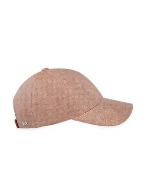VARSITY HEADWEAR Linen Baseball Hat Pale Rust Linen