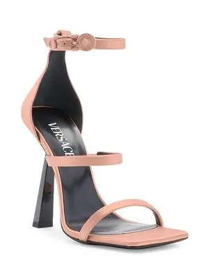 Versace 3 Strap Satin Sandals Size