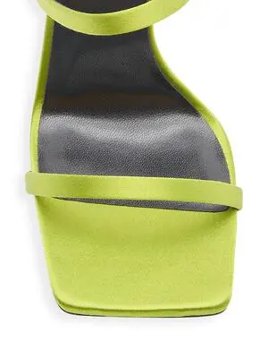 Versace 3 Strap Satin Sandals Size