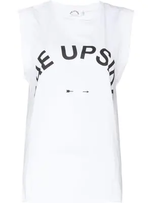 The Upside Logo-print Tank Top - White