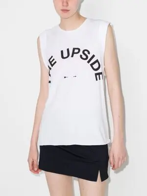 The Upside Logo-print Tank Top - White