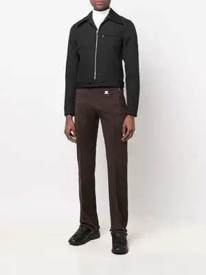 COURREGES Logo-appliqué Trousers