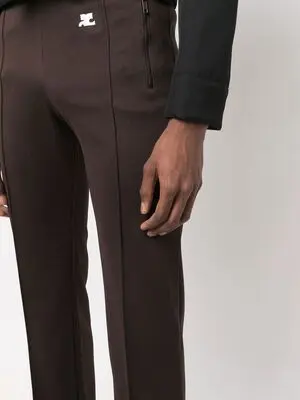 COURREGES Logo-appliqué Trousers
