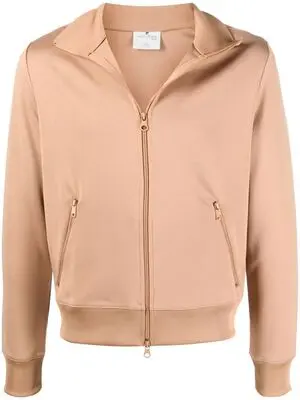 COURREGES Logo-patch Bomber Jacket - Brown
