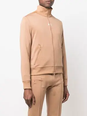 COURREGES Logo-patch Bomber Jacket - Brown