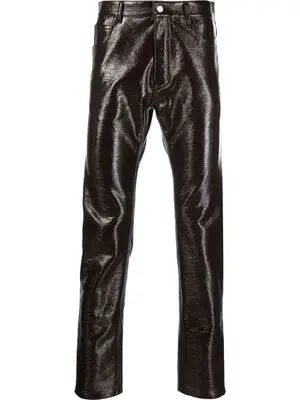 COURREGES Vinyl Trousers - Brown