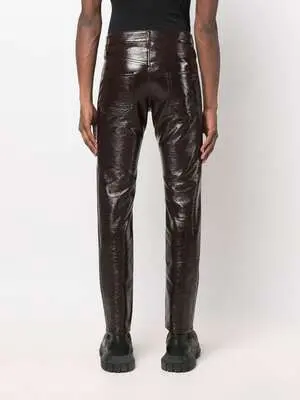 COURREGES Vinyl Trousers - Brown