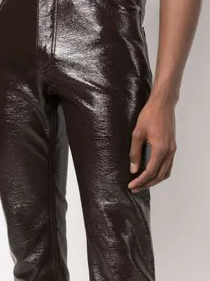 COURREGES Vinyl Trousers - Brown