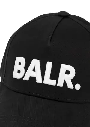 BALR. Black Logo-embroidered Cotton-twill Cap