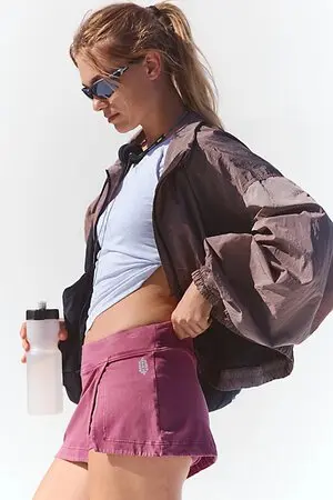 Free People Hot Shot Mini Skort - Brick