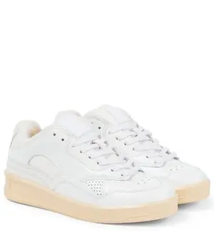 JIL SANDER Leather Sneakers - White