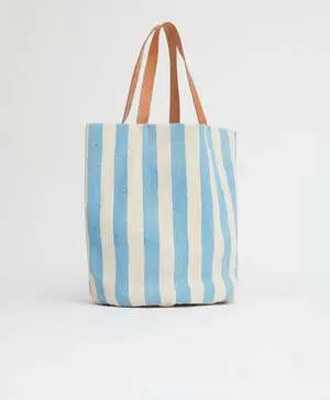 MANSUR GAVRIEL Mansur Gavriel Limited Edition Pascucci Tote Blue Stripe