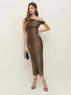 REFORMATION Jamen Knit Dress - Brown