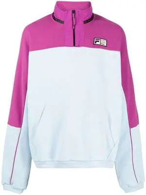 FILA Logo-patch Half-zip Sweater