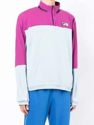 FILA Logo-patch Half-zip Sweater