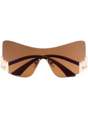 Versace Greca Detail Oversized Sunglasses