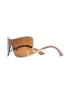 Versace Greca Detail Oversized Sunglasses