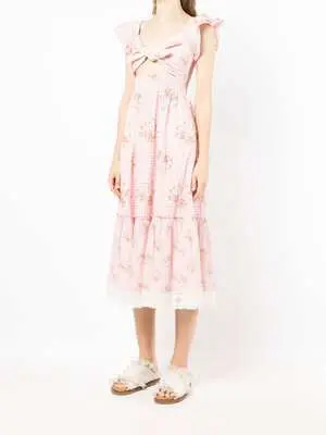 LoveShackFancy Emeka Midi Dress