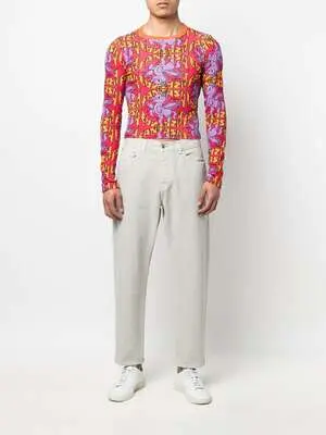 Stella McCartney Disney Fantasia Print Cropped Long Sleeve Top