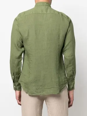 MC2 SAINT BARTH Pamplona Linen Shirt - Green