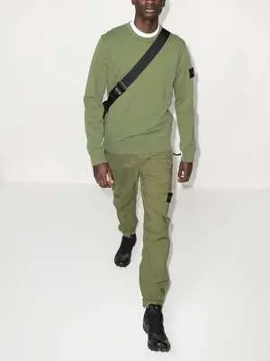 Stone Island Copass Badge Crew-neck Sweatshirt
