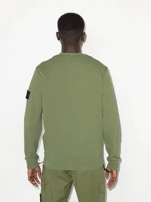 Stone Island Copass Badge Crew-neck Sweatshirt