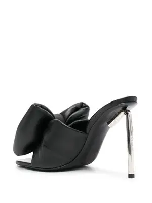 Off-White Allen Bow Metal Heel Mules - Black