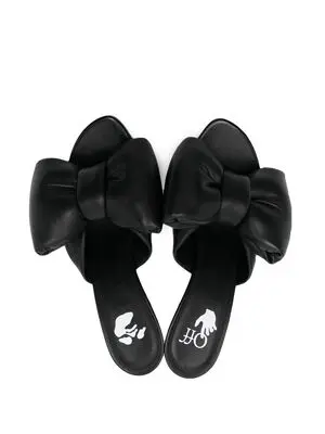 Off-White Allen Bow Metal Heel Mules - Black