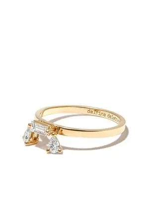 Delfina Delettrez 18kt Yellow Dancing Diamonds Ring - Gold