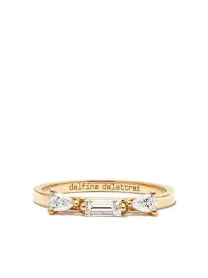 Delfina Delettrez 18kt Yellow Dancing Diamonds Ring - Gold