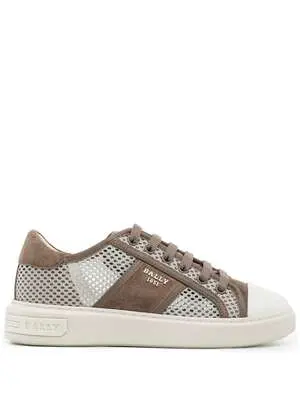 Bally Panelled Mesh Lace-up Sneakers - Brown