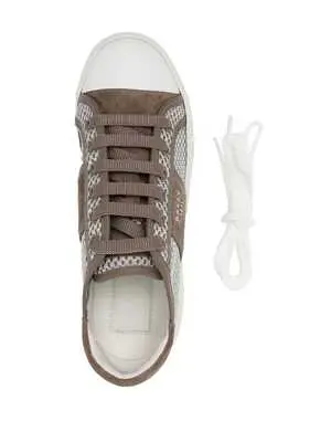 Bally Panelled Mesh Lace-up Sneakers - Brown