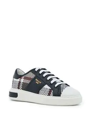Bally Myller Tartan-check Leather Sneakers