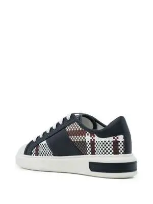 Bally Myller Tartan-check Leather Sneakers