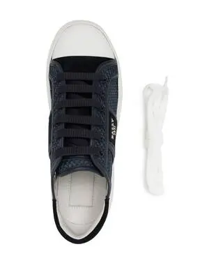 Bally Mesh-panel Low-top Sneakers - Blue