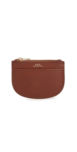 A.p.c. A.P.C. Porte-Monnaie Demi-Lune Card Case Hazelnut Hazelnut
