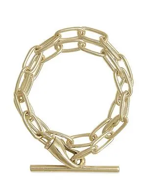 LOREN STEWART 14k--plated Double-wrap Chain Bracelet