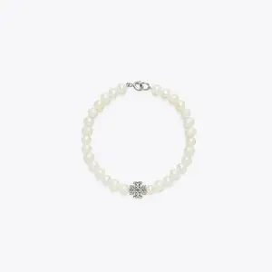 Tory Burch Moondance Pearl Bracelet - Tory Silver/crystal/pearl