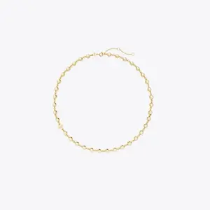 Tory Burch Moondance Pearl Necklace - Light Brass/pearl
