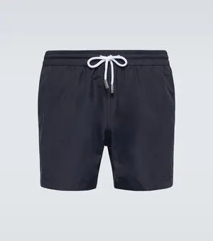 Thom Sweeney Drawstring Swim Trunks - Blue