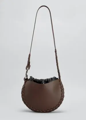Chloé Mate Small Hobo Drawstring Crossbody Bag - Bold Brown