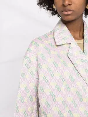 Henrik Vibskov Floral Print Wrap Coat