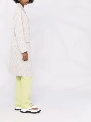 Henrik Vibskov Floral Print Wrap Coat