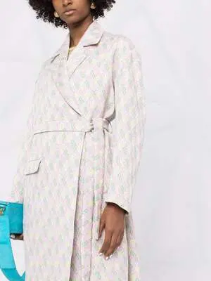 Henrik Vibskov Floral Print Wrap Coat