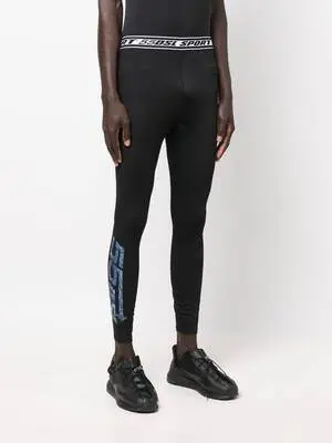 DIESEL® Logo-waistband Detail Leggings