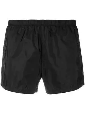 Prada Logo Patch Swimming Shorts - Black