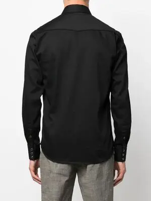 PT TORINO Flap-pockets Button-up Shirt - Black
