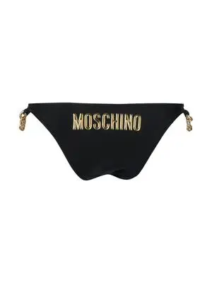 Moschino Logo-print Chain-trim Bikini Briefs