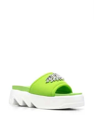 LE SILLA Crystal-embellished Platform Sandals